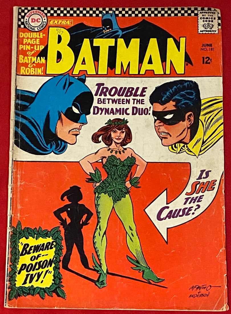 Dc Batman 181 First Silver Age Poison Ivy Comic Book Auction
