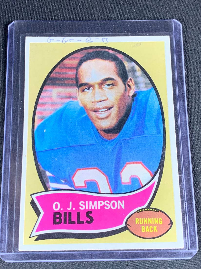 Original 1970 Topps O.j Simpson Rookie Card Auction