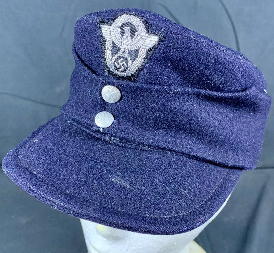 Ww2 Wwii German Police M43 Cap Auction