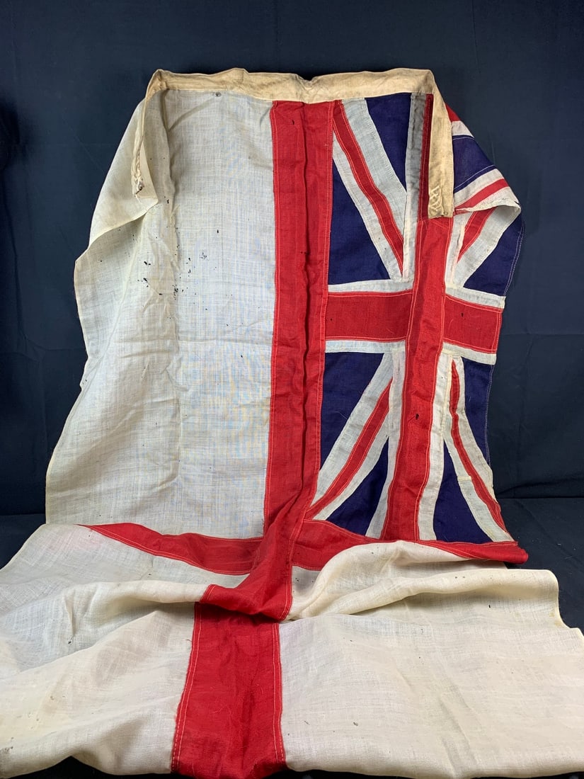 Ww2 Wwii British Royal Navy Ensign Flag Auction