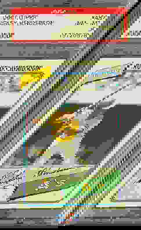 1980 Topps Rickey Henderson Rookie #482 Psa 8 Auction