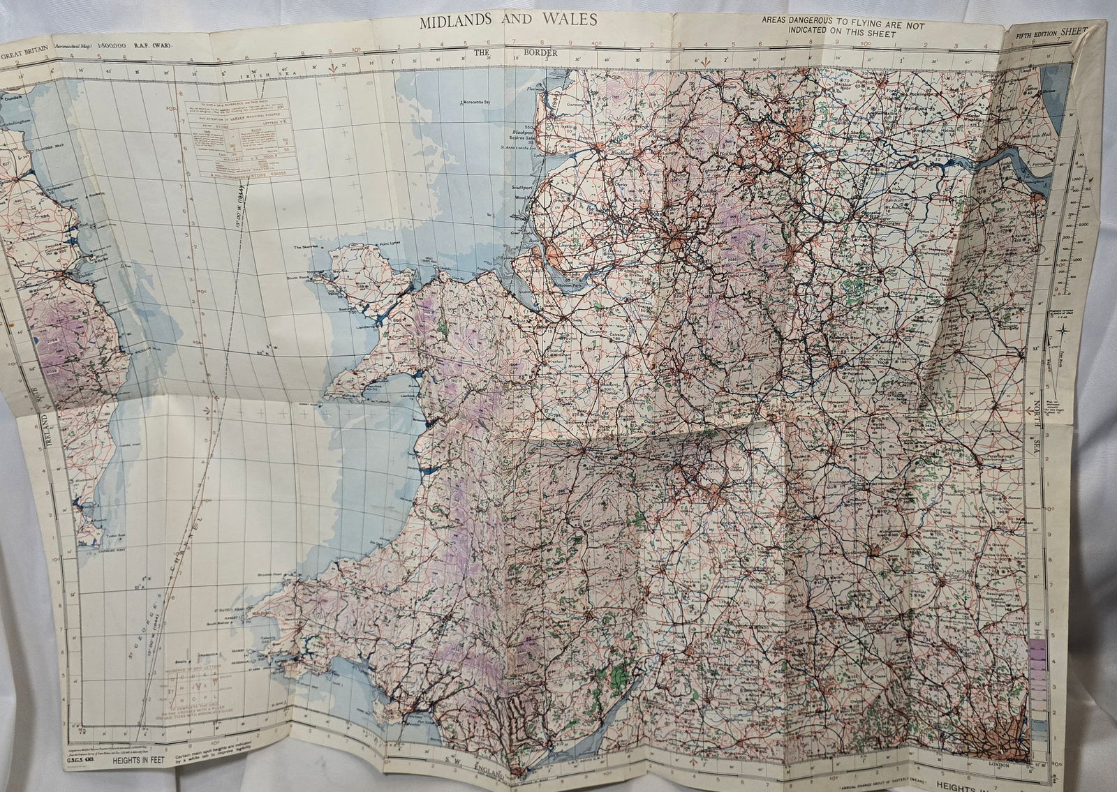 Raf Wwii Map The Border