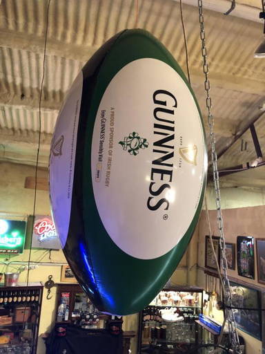 Guinness Blow Up Rugby Ball 36"
