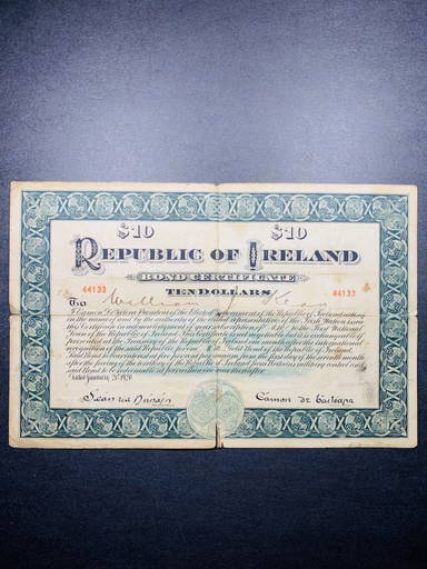 1920 Irish Bond Certificate