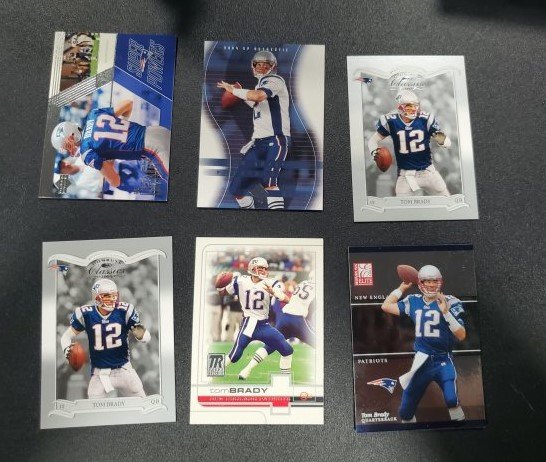 6 Tom Brady Cards