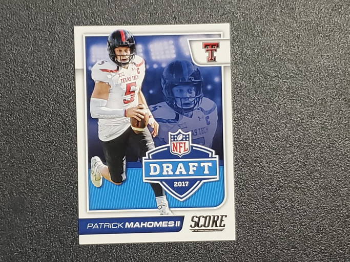 2017 Patrick Mahomes Panini Score Draft Rookie Card #2