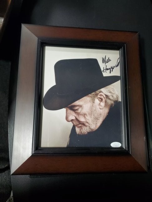 Merle Haggard Signed Autographed 8x10 Photo Legend Jsa