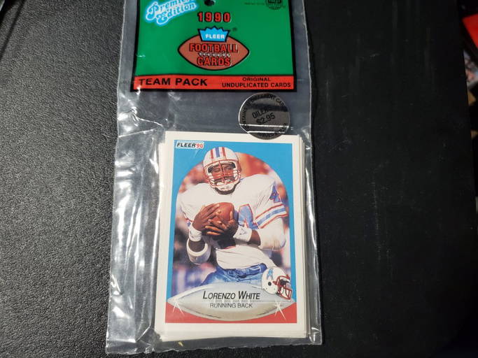 1990 Houston Oilers Team Pack Sealed With Warren Moon