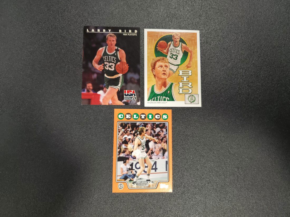 3 Larry Bird Cards See Photos