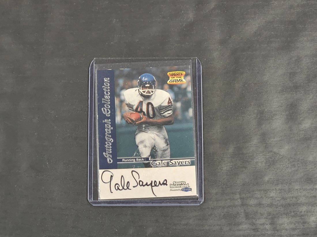 1999 Fleer Sports Illustrated Gale Sayers Greats Of The Game Auto Auction