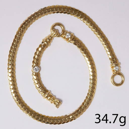 Vintage Triple Diamond Necklace