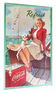 Coca Cola Double Sided Cardboard Sign