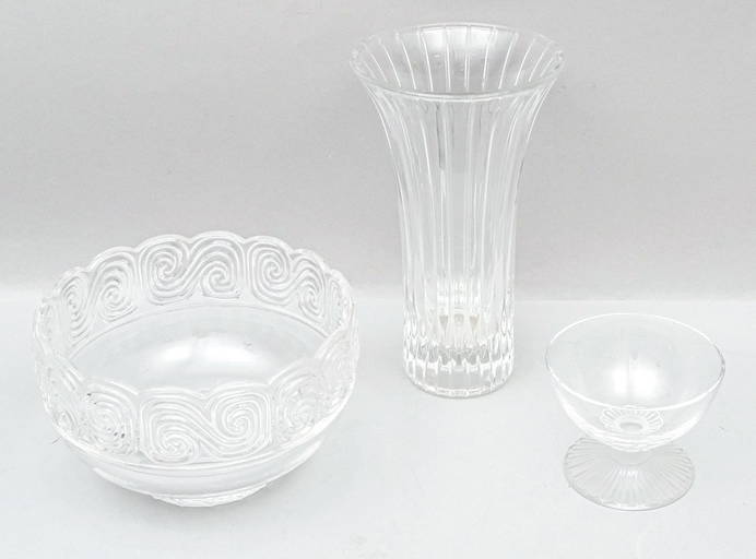 3 Piece Lot Of Fine Crystal