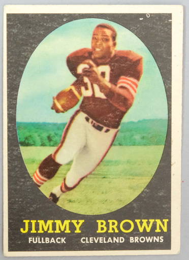 1958 Topps Jim Brown Rookie Card
