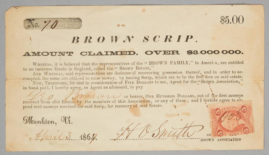 Brown Family Scrip