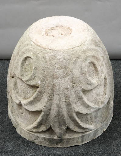 Carved Stone Statue Base