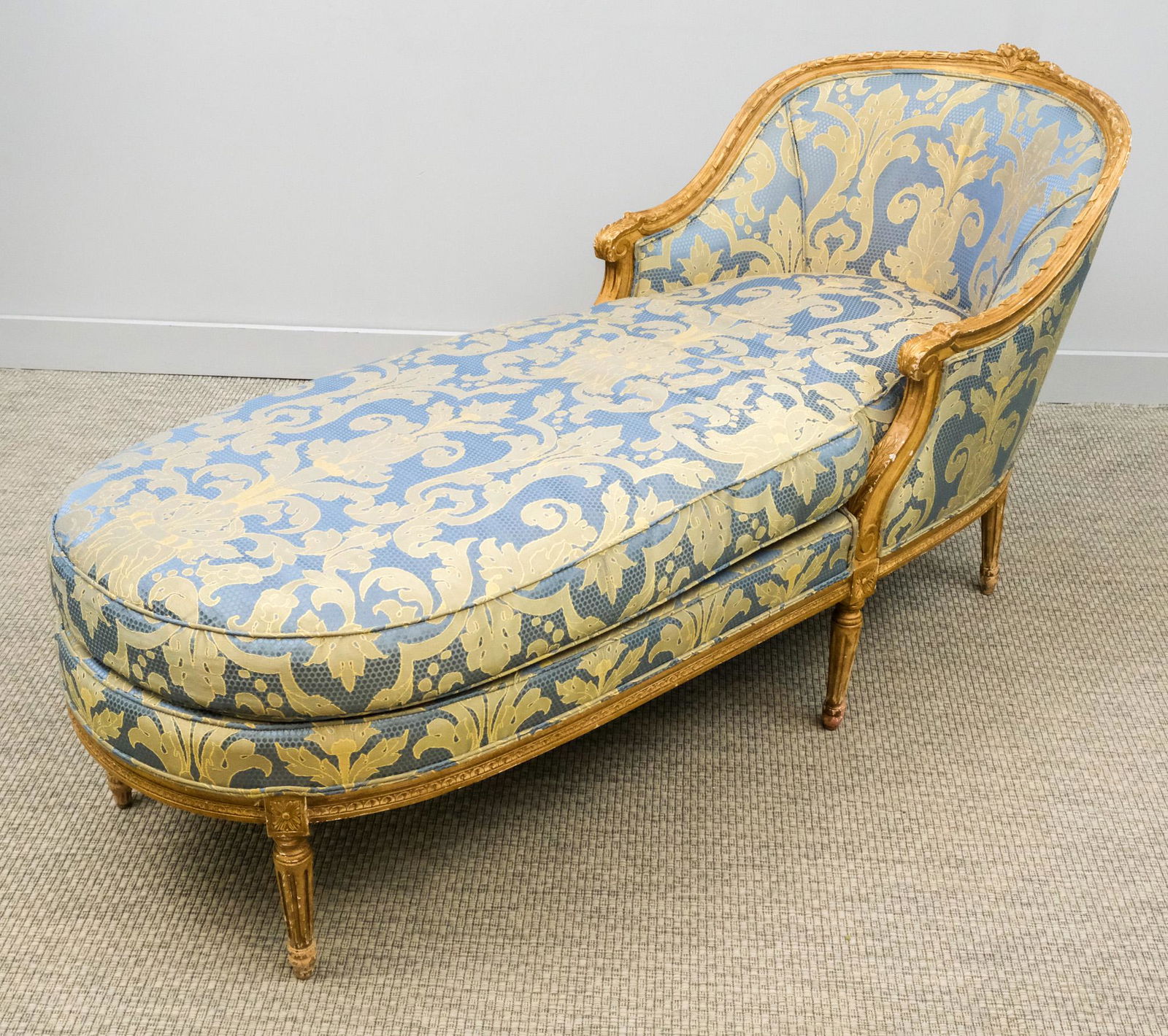 French Louis Xv Style Chaise Lounge