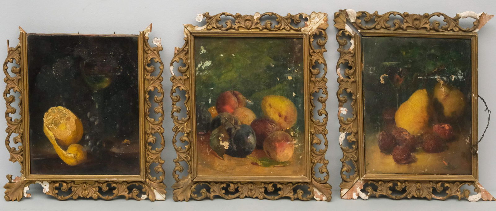 Group Of 3 Still Life Paintings Auction