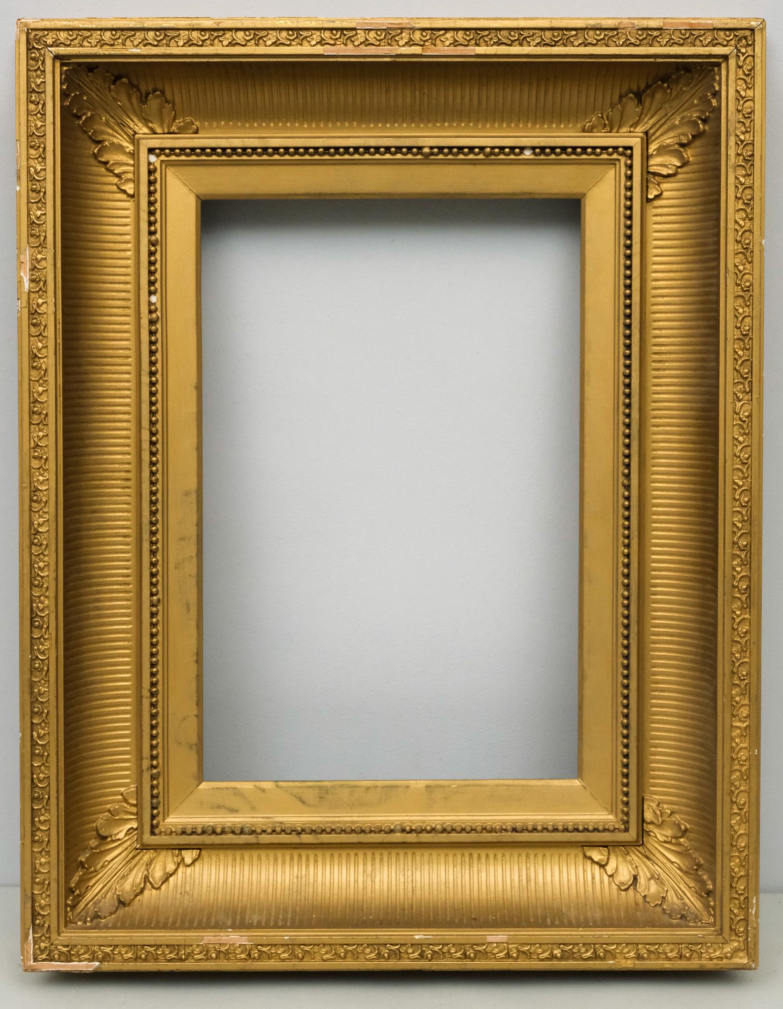American Fluted Cove Gilt Frame 11" X 17" Auction