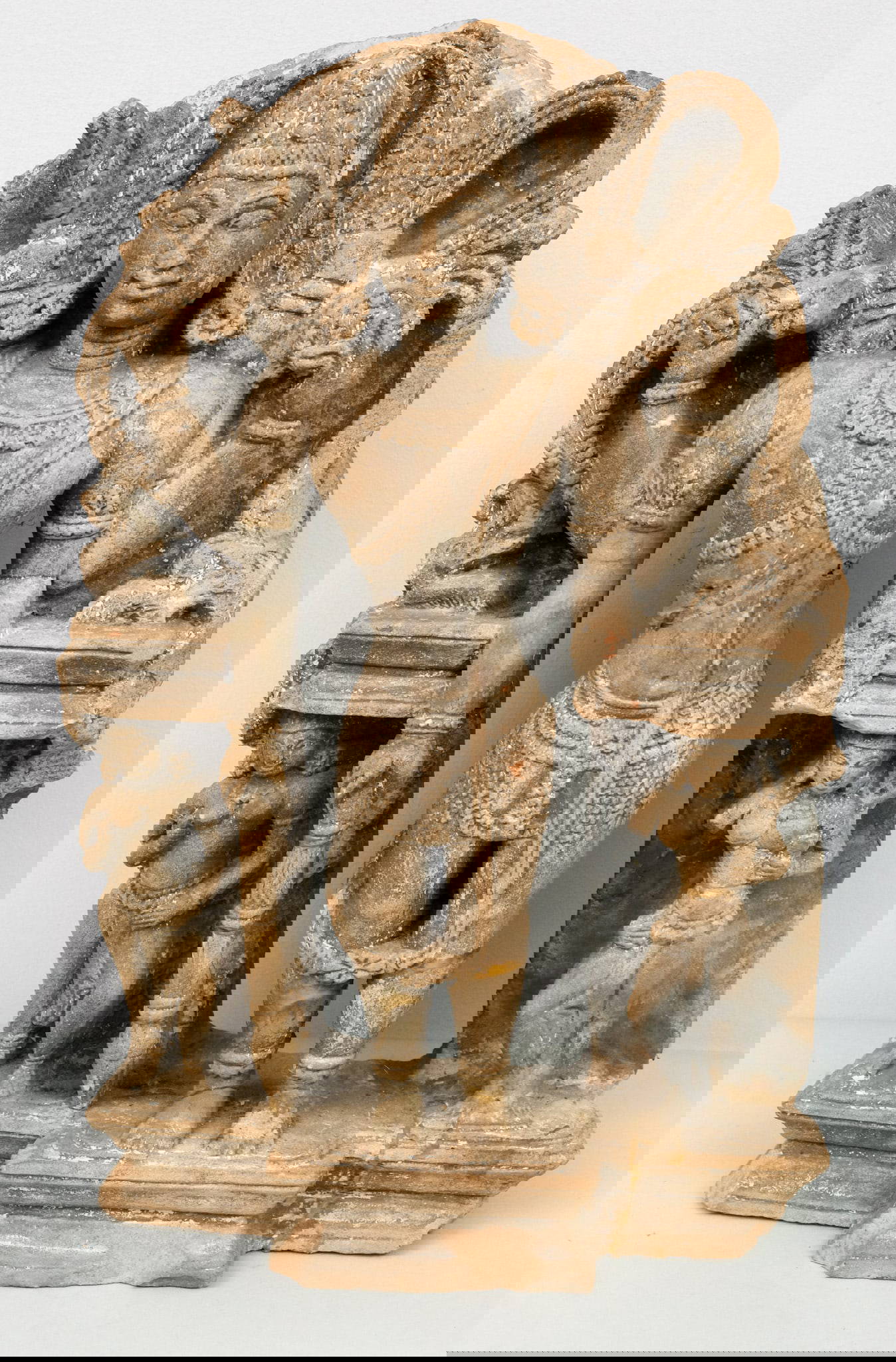 Large & Ancient Indian Stone Carved Panel Auction