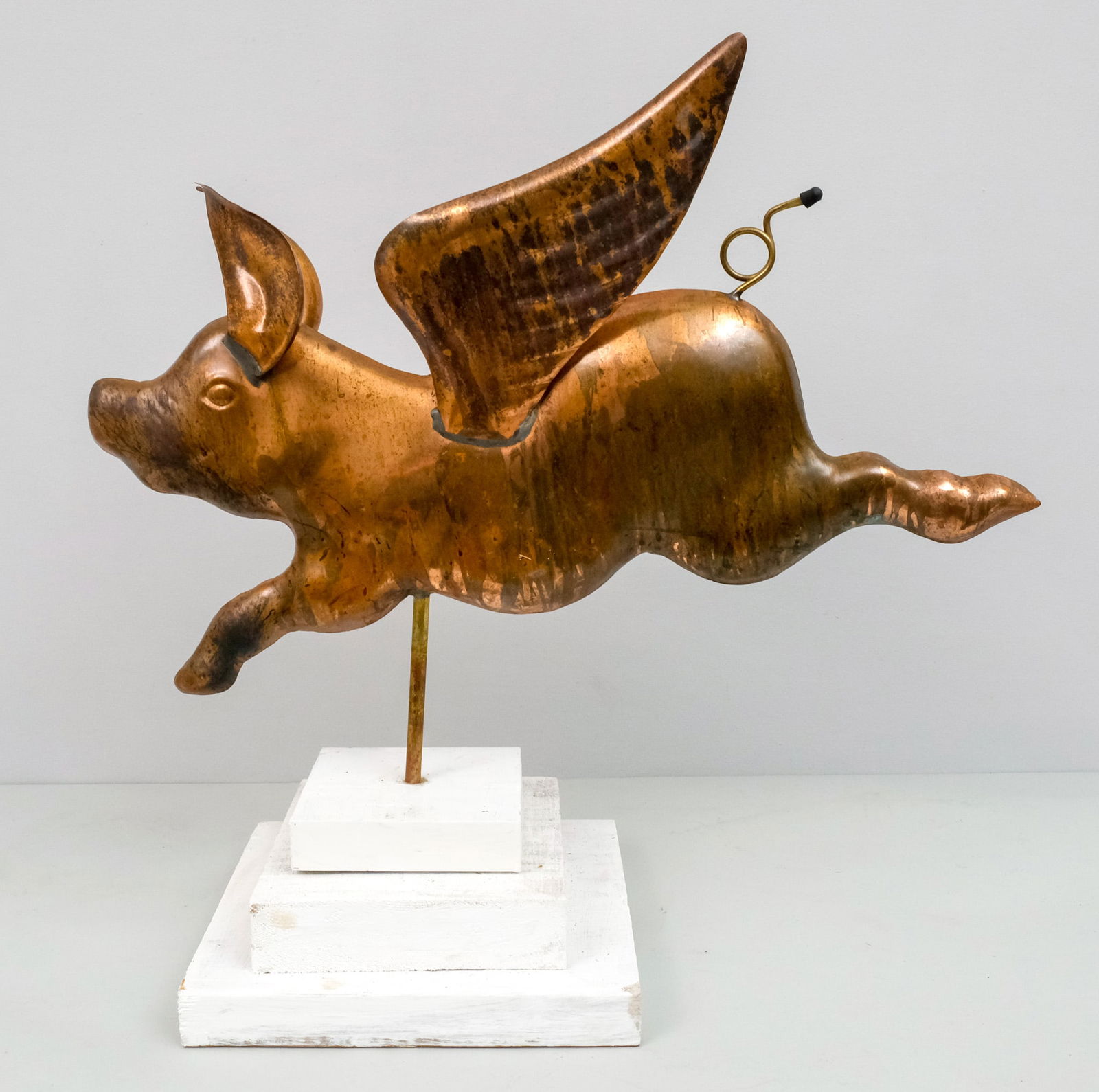 American Copper Flying Pig Weathervane Auction