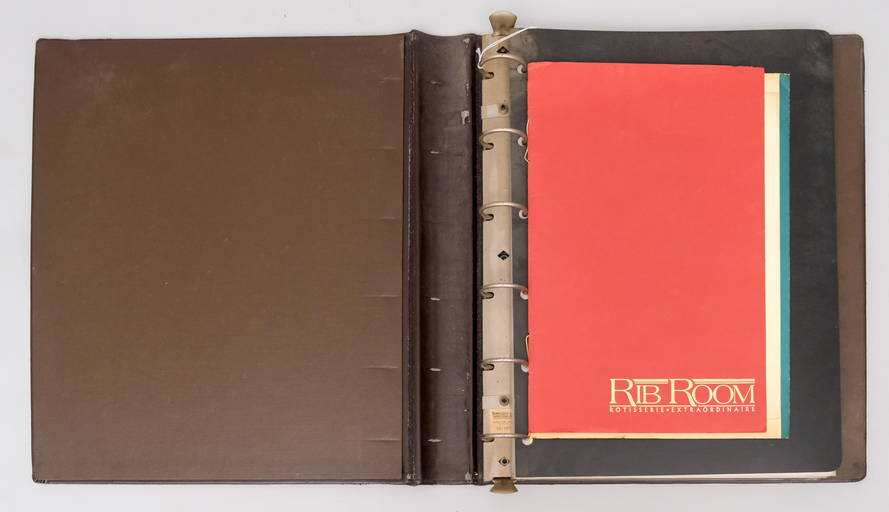 Large Vintage Binder New Orleans Restaurant Menus