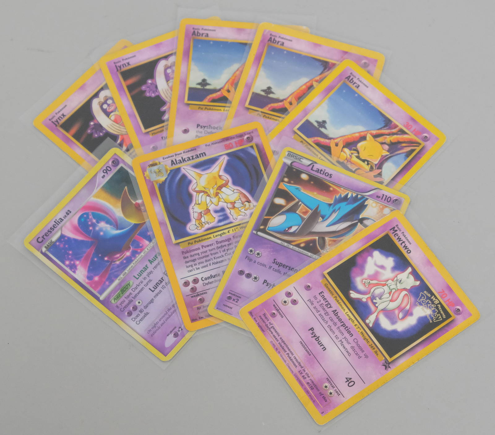 Group Of Pokemon Tcg Psychic Type Cards Auction