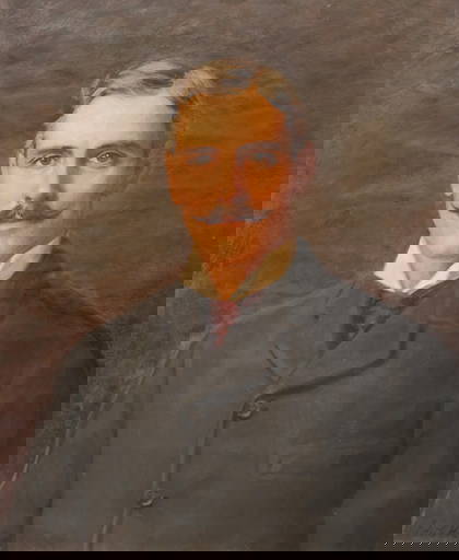 Edith Harrison Loop, Portrait Of A Mustachioed Man