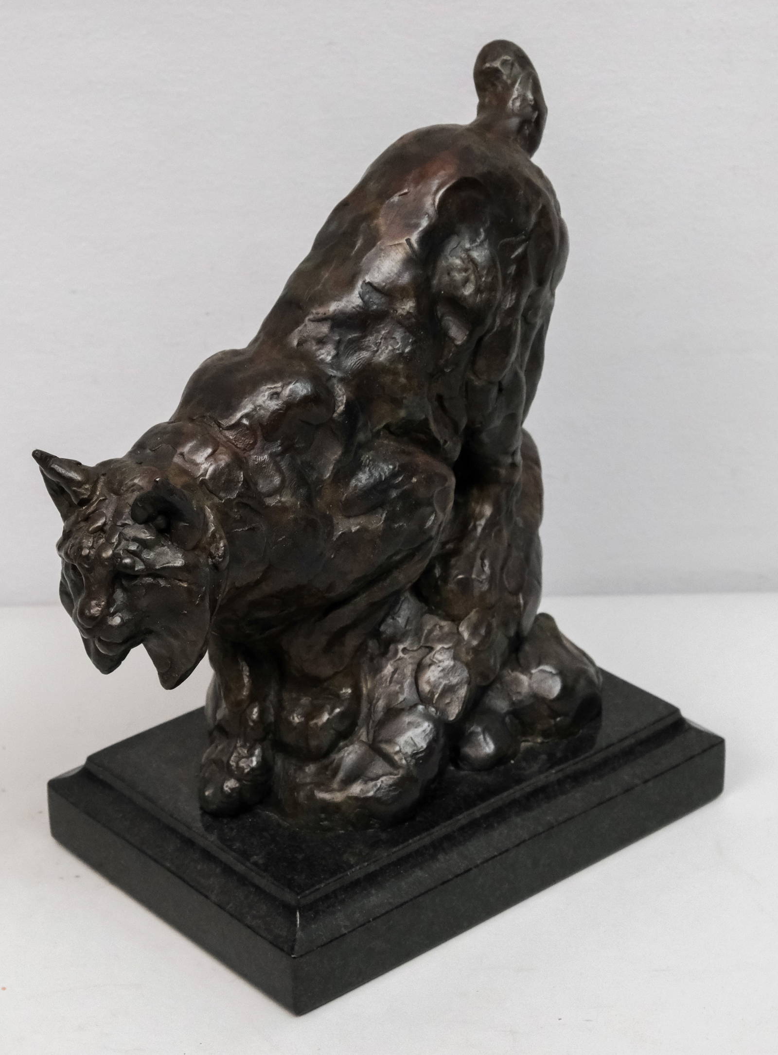 "grey Ghost Lynx" Bronze Sculpture By Kenneth Bunn Auction