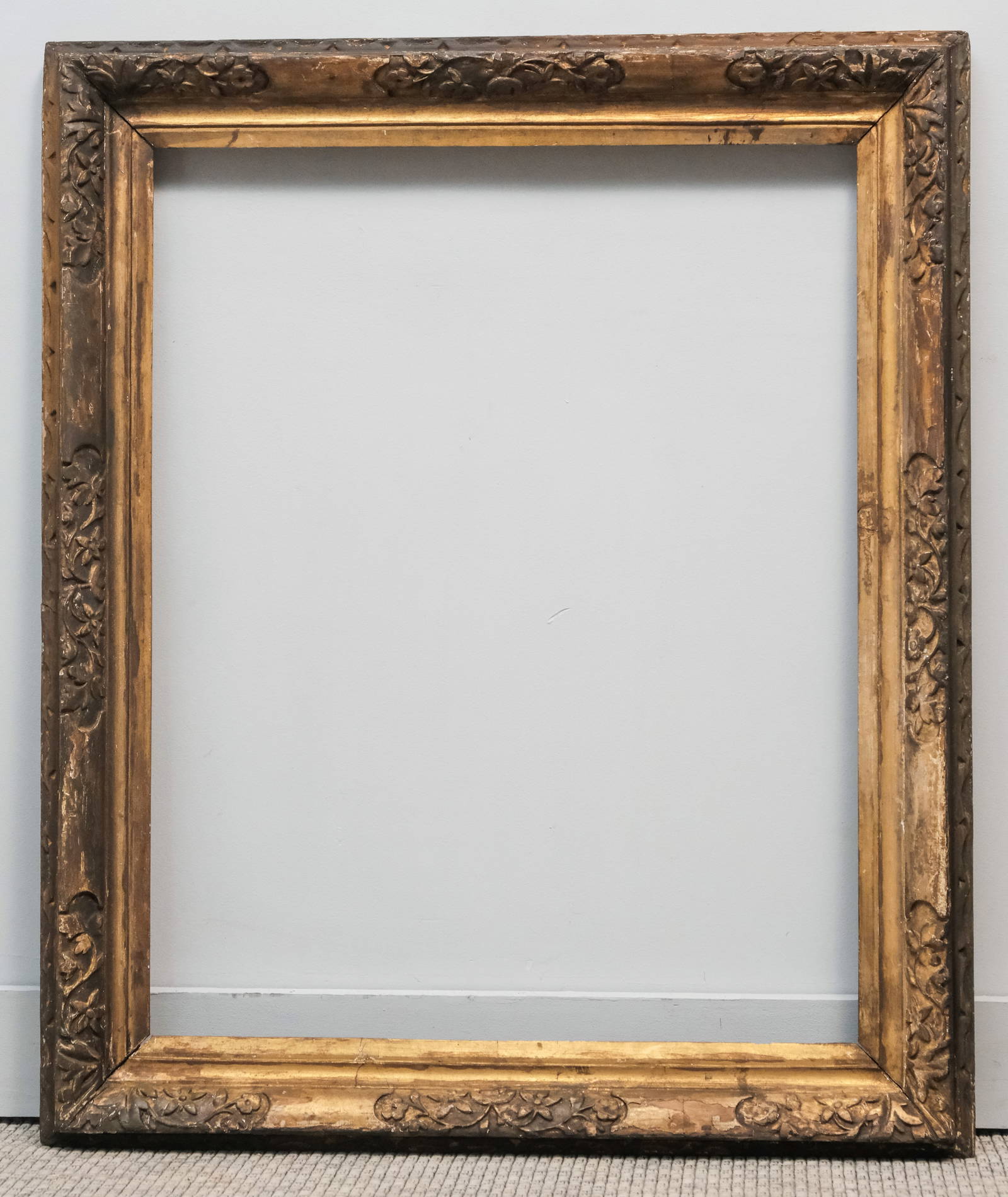 English Lely Giltwood Frame 24" X 30 1/2" Auction