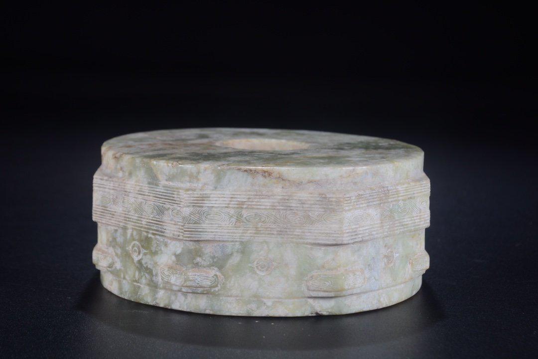 Ancient Jade Cong Of Liang Chu Culture
