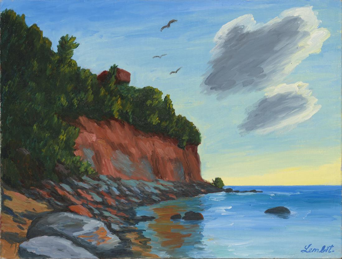 Lembit Sarapuu (estonian) Oil Painting Of Tiskre Beach
