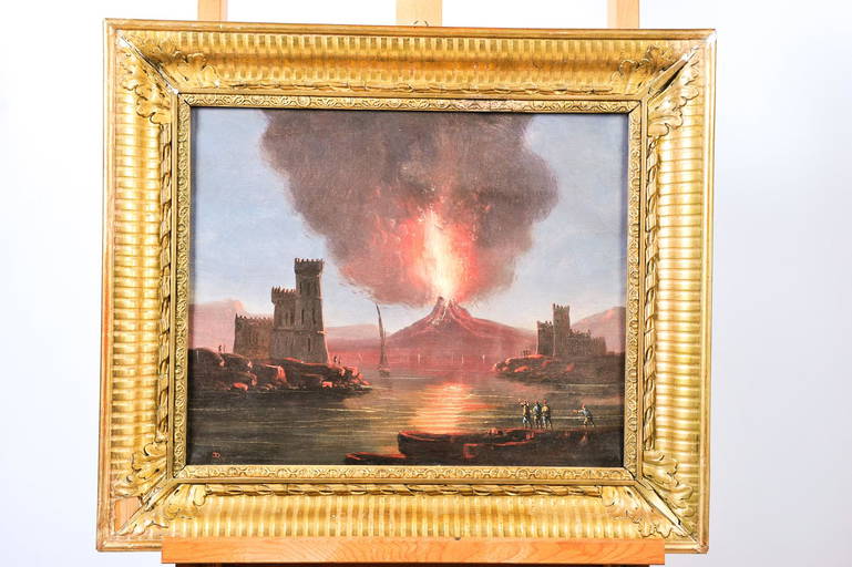 View of the erupting Vesuvius late 19th century - Dec 02, 2022 | DAMS ...