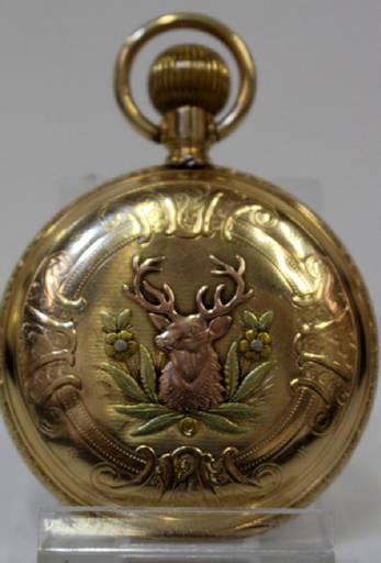 14k Tri Color Gold Waltham Pocket Watch