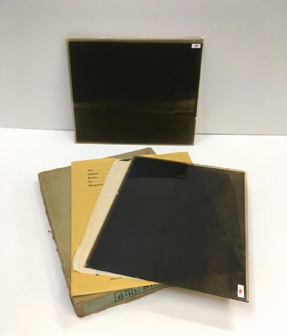 Three Antique Photo Glass Dry Plates