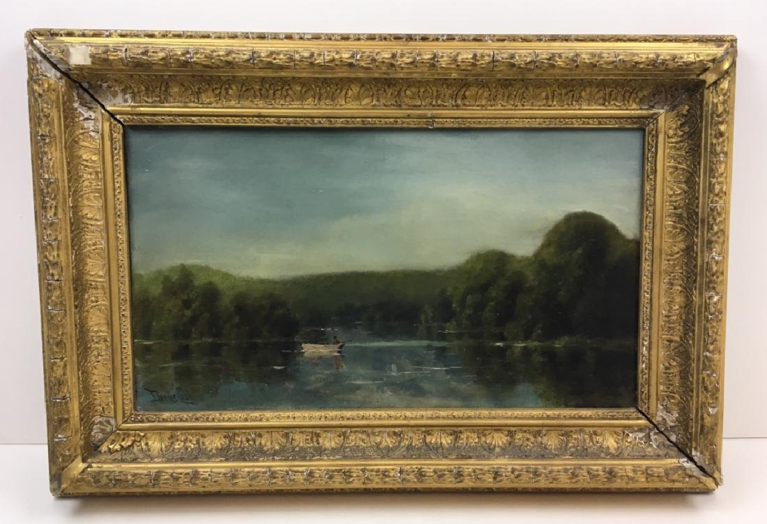 FRAMED OIL ON CANVAS SIGNED DARIUS COBB