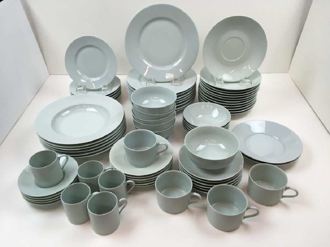 73 PCS OF RAYNAUD CELADON PATTERN CHINA - LIMOGES