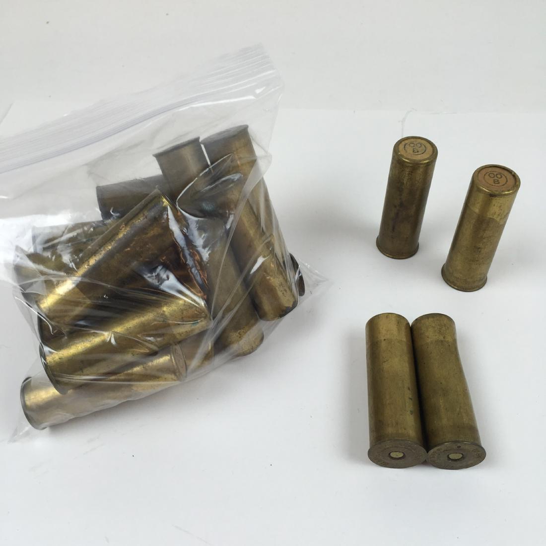 20 OLD WINCHESTER OO B 12GA BRASS SHOTGUN SHELLS