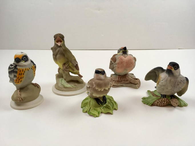 Five Boehm Porcelain Figurines