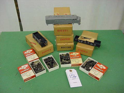 Varney Rail Road Models Five Cars And Four Wheel