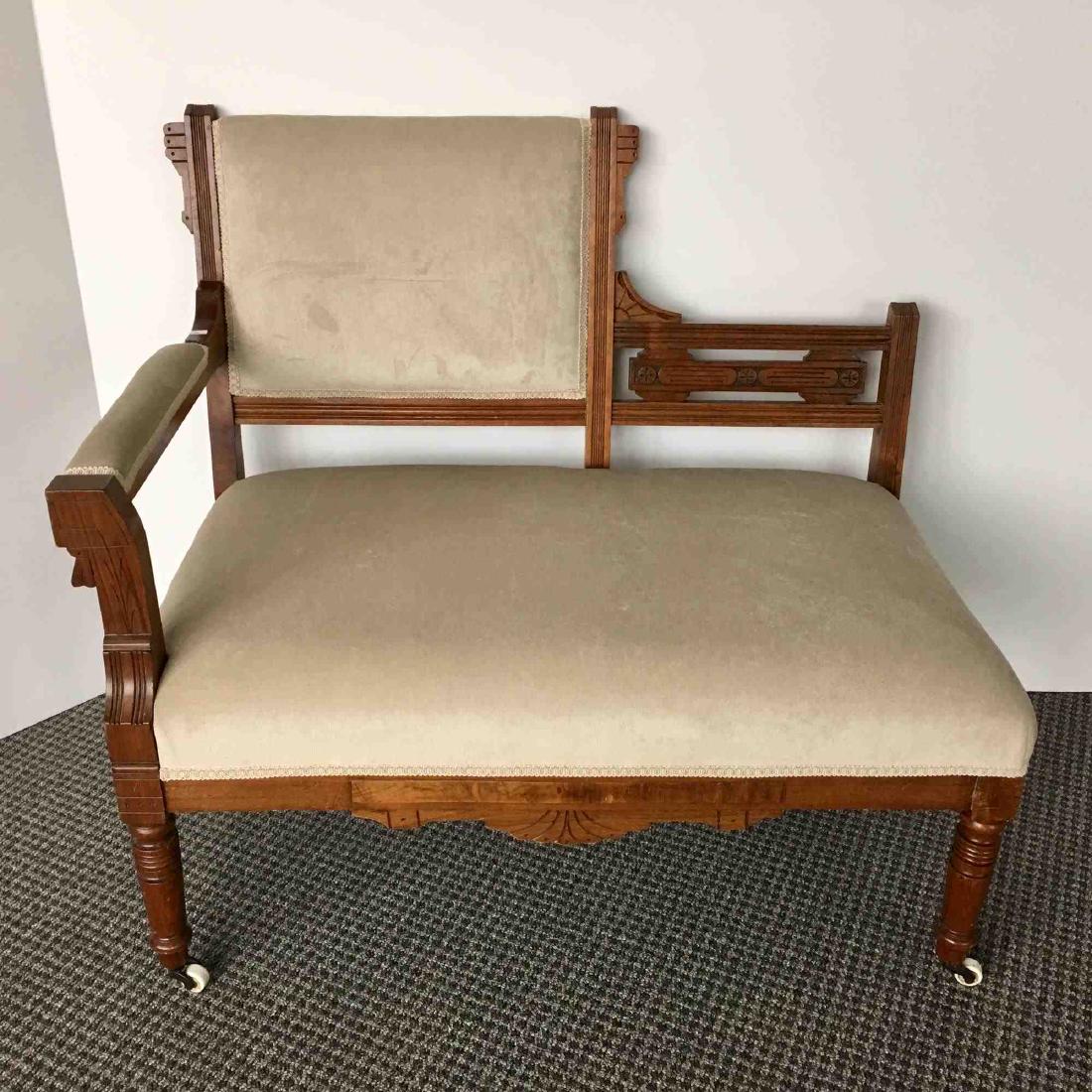 VICTORIAN EASTLAKE STYLE SETTEE