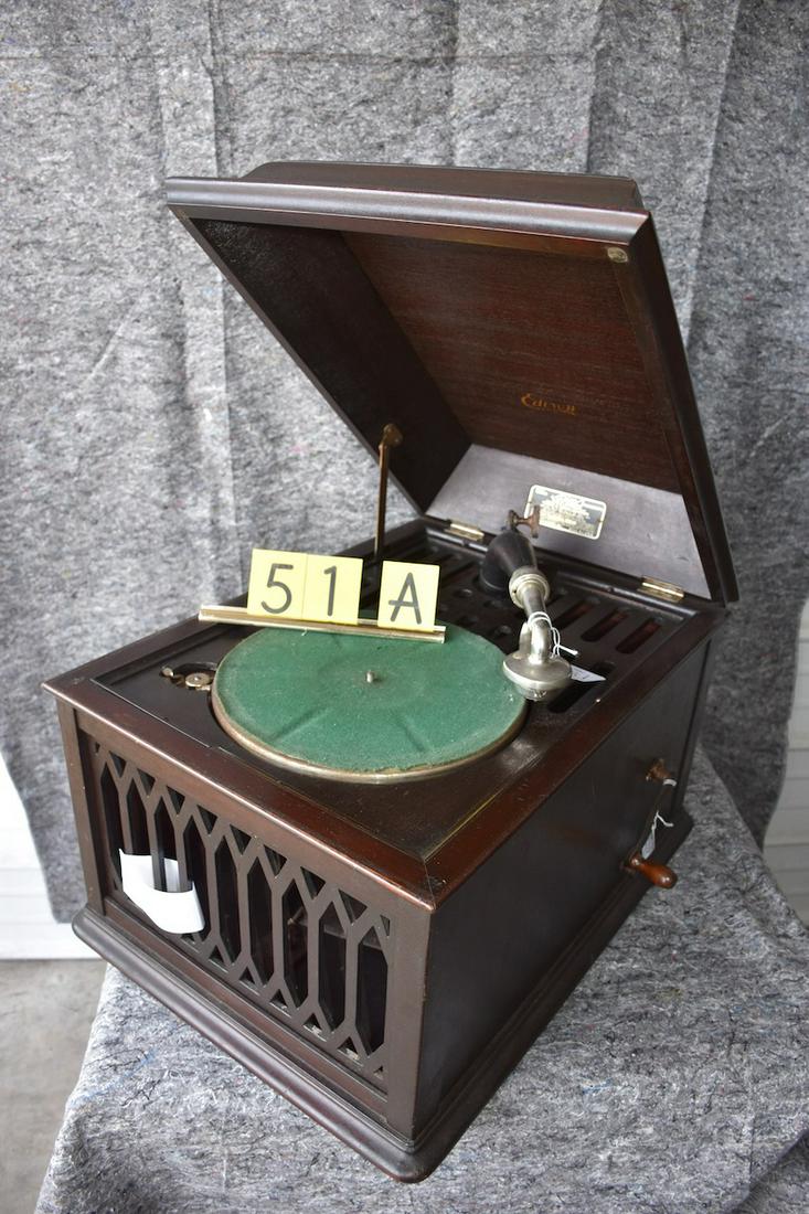 Antique Thomas Edison diamond disk phonograph - May 19, 2015 | Baker's ...