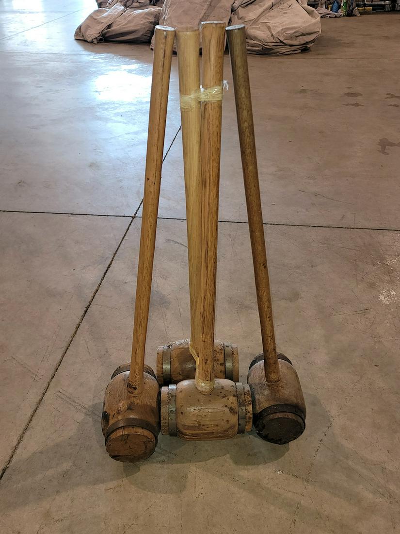 Four Wood Mallets