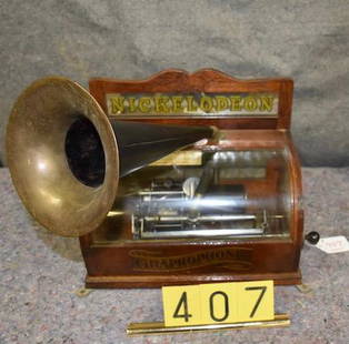5¢ Columbia Model Bs Coin Operated Graphophone Phonograph.