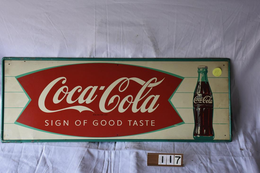 Coca Cola Fish Tail Sign