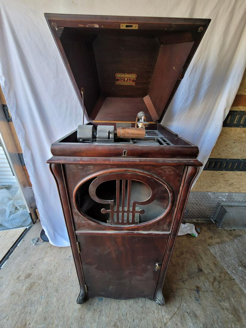 Edison Amberola Cylinder Phonograph Floor Model A (#0441) on Jan 07 ...