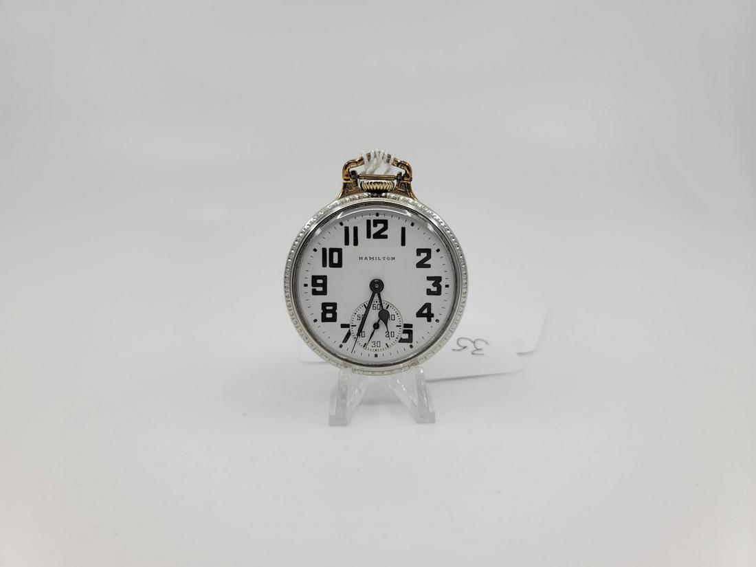 Hamilton 992B Pocket Watch - Jan 08, 2022 | Stanton's Auctioneers ...