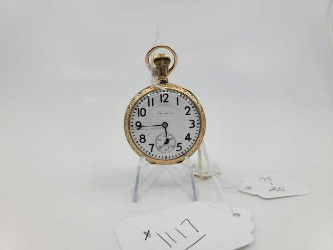 Hamilton "972" Open Face Pocket Watch (#1117) on Jan 08, 2022 | Stanton ...