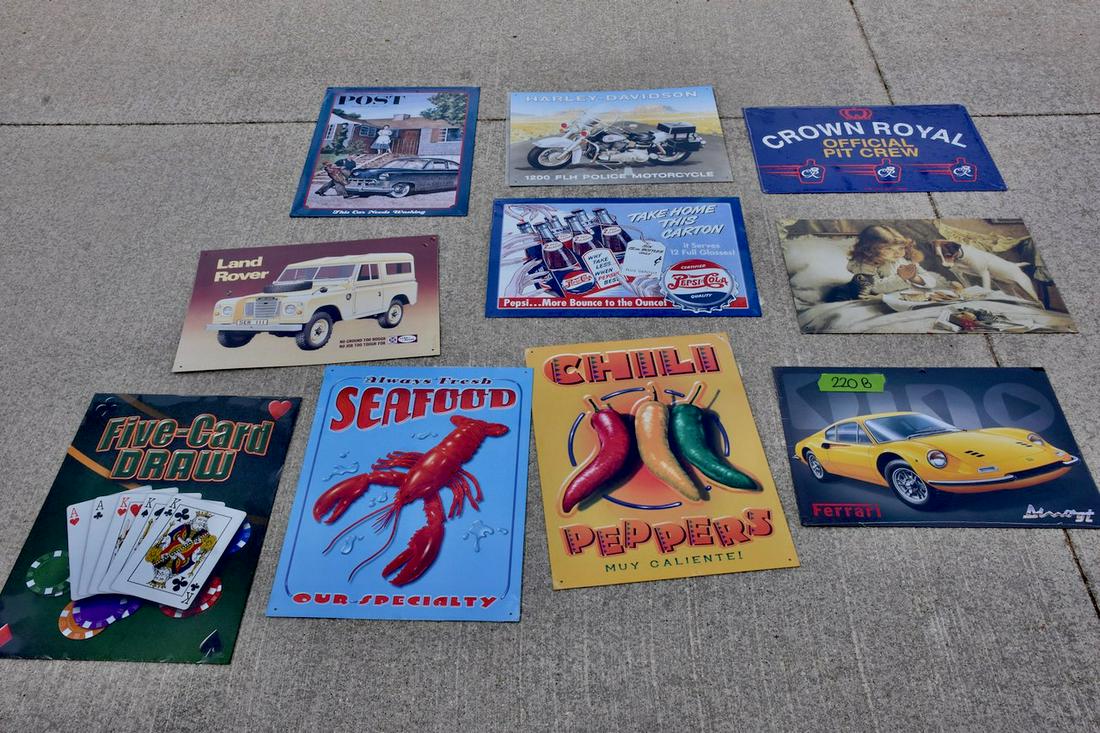 10 Modern Replica Tin Advertising Signs