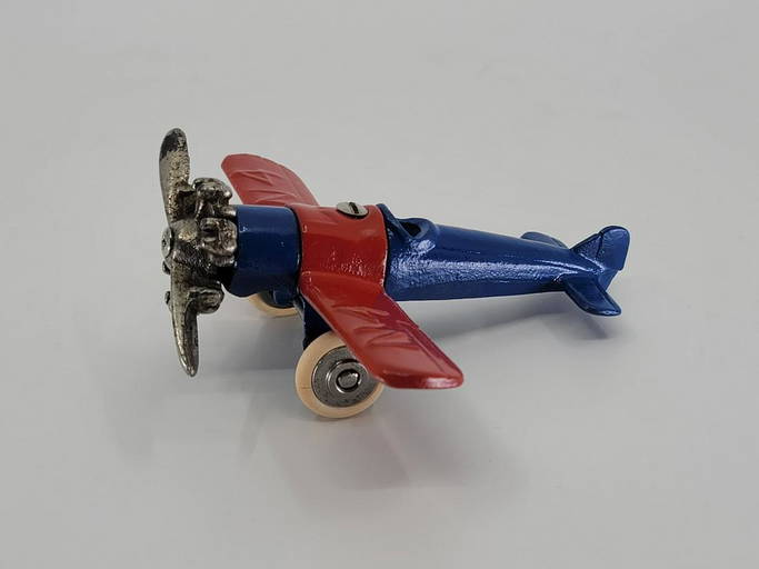 Kilgore "radial" Two Piece Cast Iron Toy Airplane